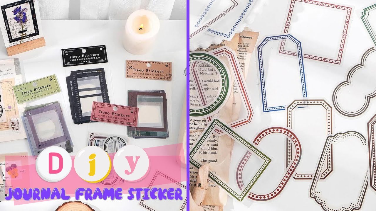 DIY Journal Frame Sticker|Bullet Journal Supplies for Beginners ...