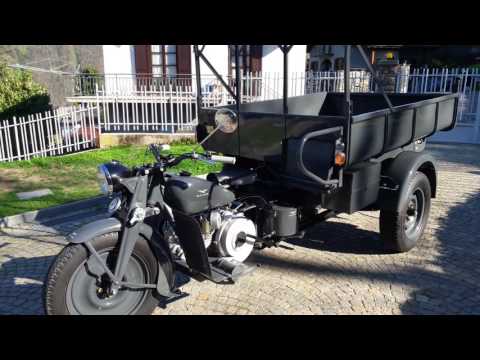 Motocarro - Moto Guzzi Ercole 500 - epoca - post restauro - YouTube
