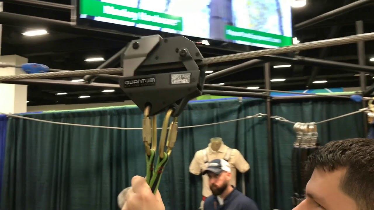Quantum Zip System by Ropes Park Equipment - YouTube
