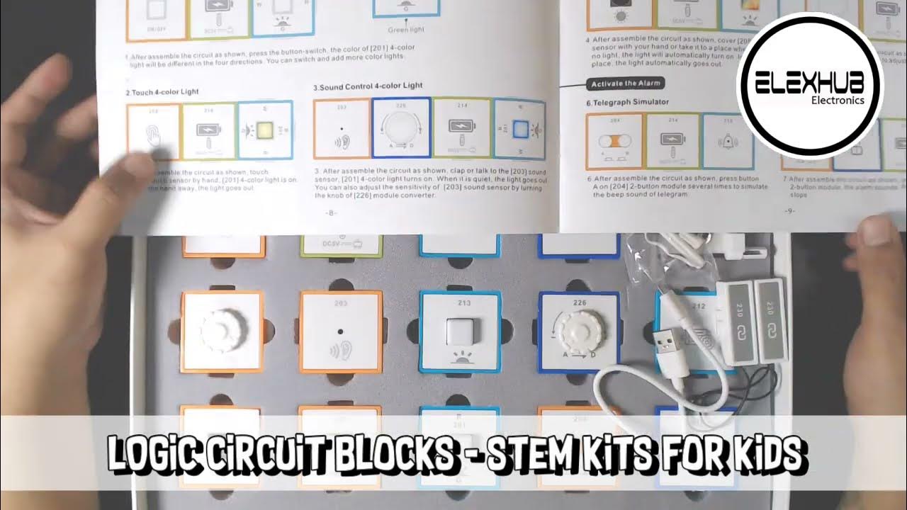 LOGIC CIRCUIT BLOCKS - STEM DIY KITS FOR KIDS - YouTube