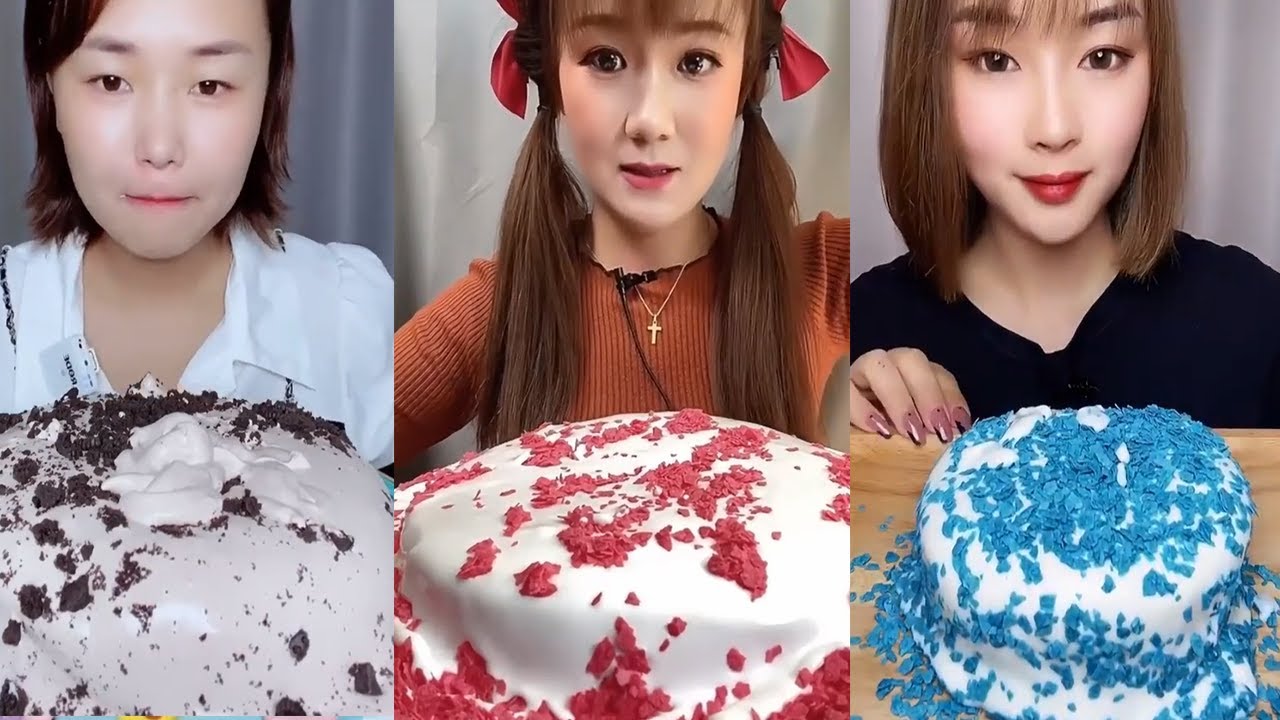 🎂LAVA CAKE EATING 🎂 | ASMR | EATING SOUNDS | Mukbang Compilation - YouTube