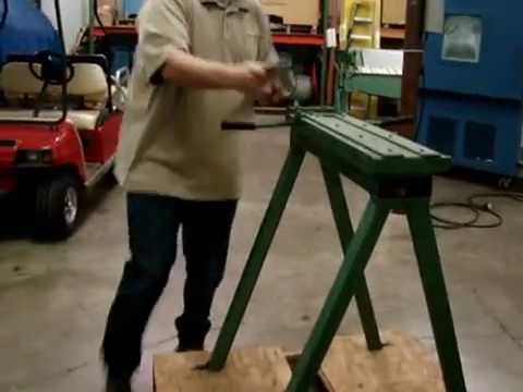 Used Lockformer 24" X 20 Ga Cheek Bender - YouTube