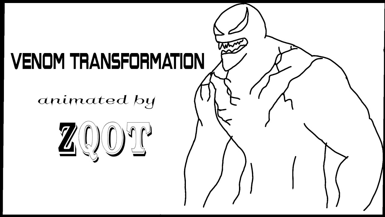 How to Animate venom transformation by using flipaclip | Zqot verse | # ...