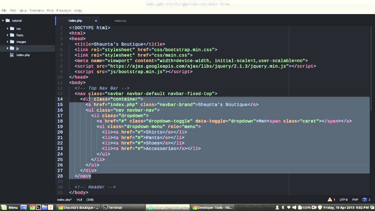 PHP eCommerce 1 - YouTube