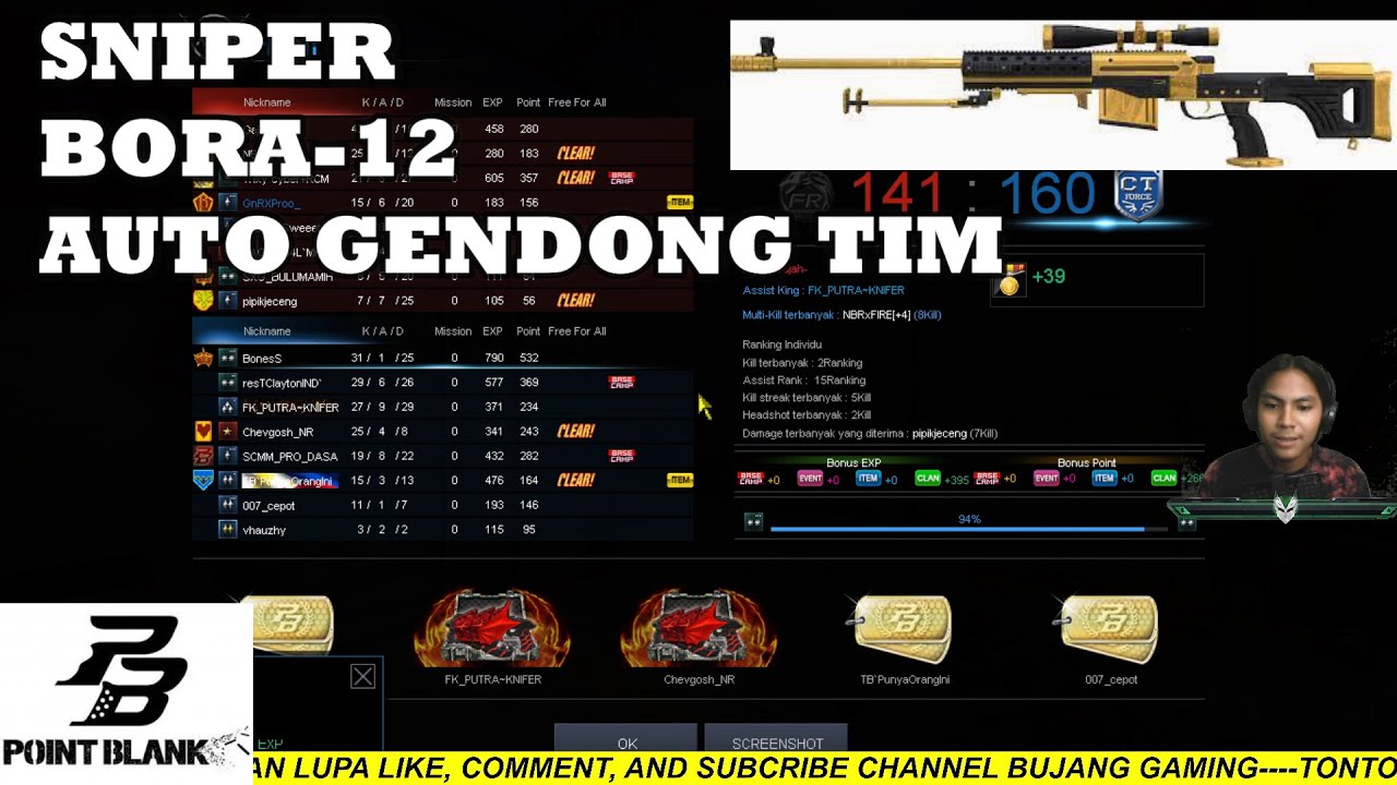 Review Sniper BORA-12 | Damage Nya Ga NGOTAK ! | POINT BLANK INDONESIA ...