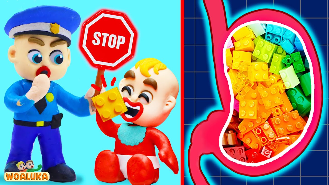 Play with LEGO Safely | Safety Tips | Cartoons for Kids | Baby Luke ...