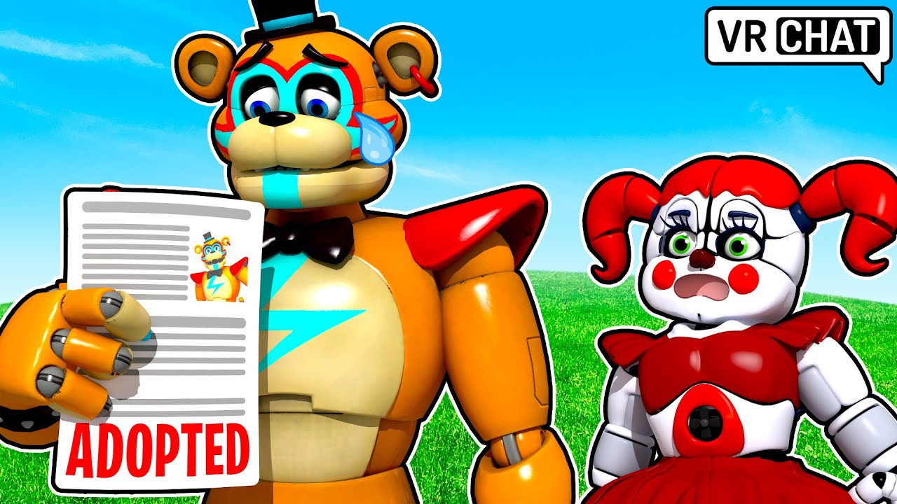Glamrock Freddy Is Adopted In Vrchat Youtube