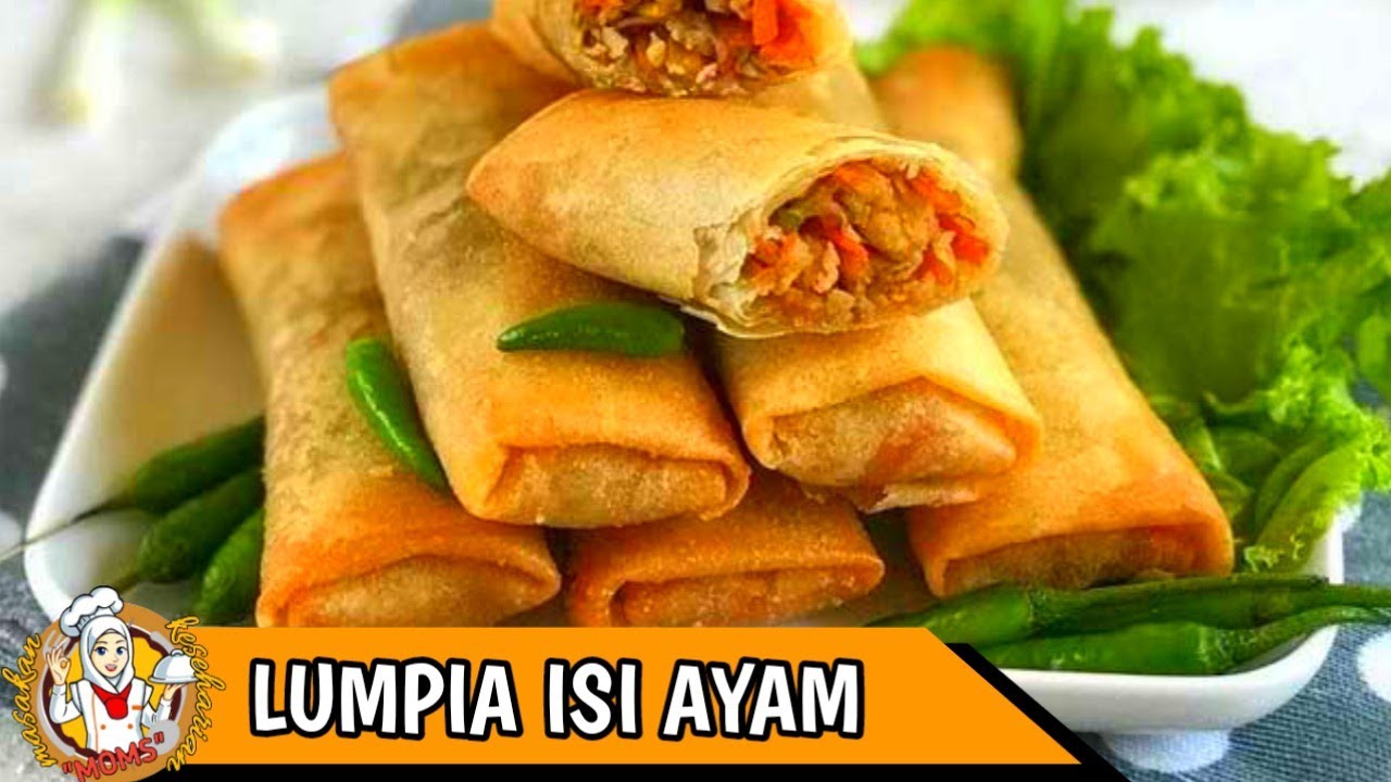 DIJAMIN RENYAHH, RESEP LUMPIA ISI DAGING AYAM || MASAKAN KESEHARIAN ...