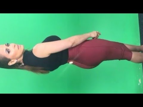 Jackie Guerrido falda Corinto detrás de cámaras 2019 diciembre 2