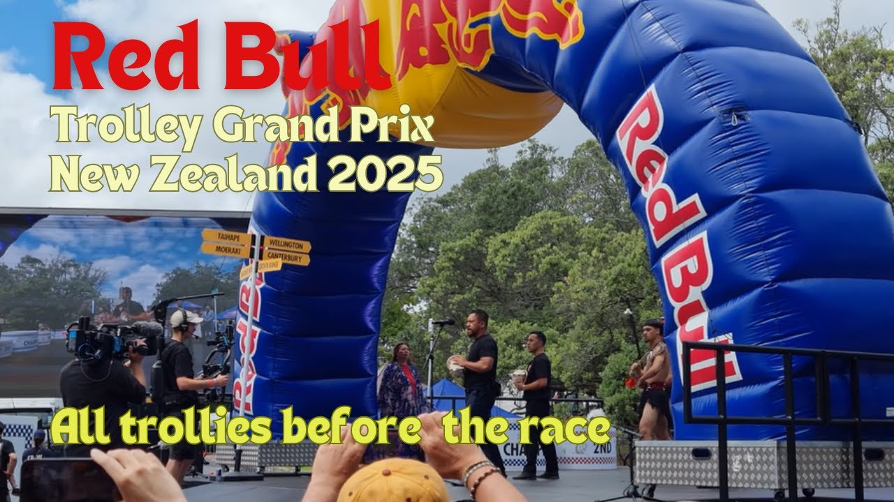 Red Bull Trolley Grand Prix 2025 Auckland–All Trolleys Before the Race ...