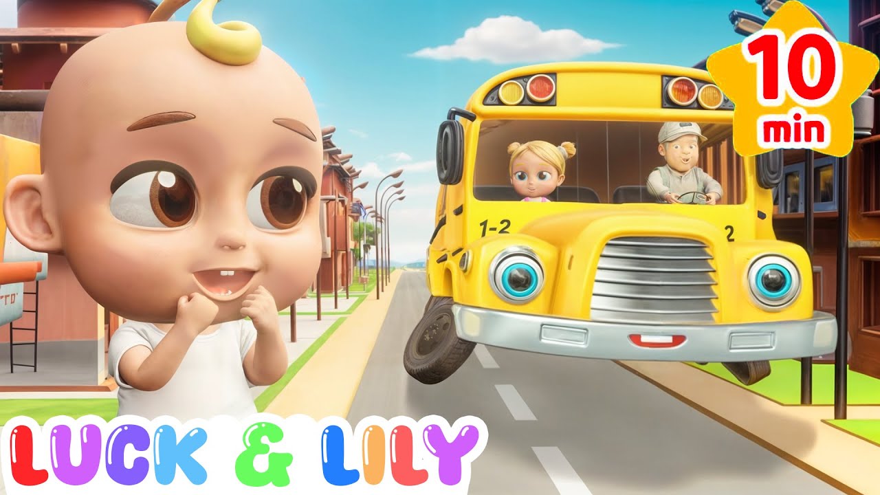 🚍 GoGo Bus | Wheels On The Bus Go To Town & More Songs 🎶 | Luck and ...
