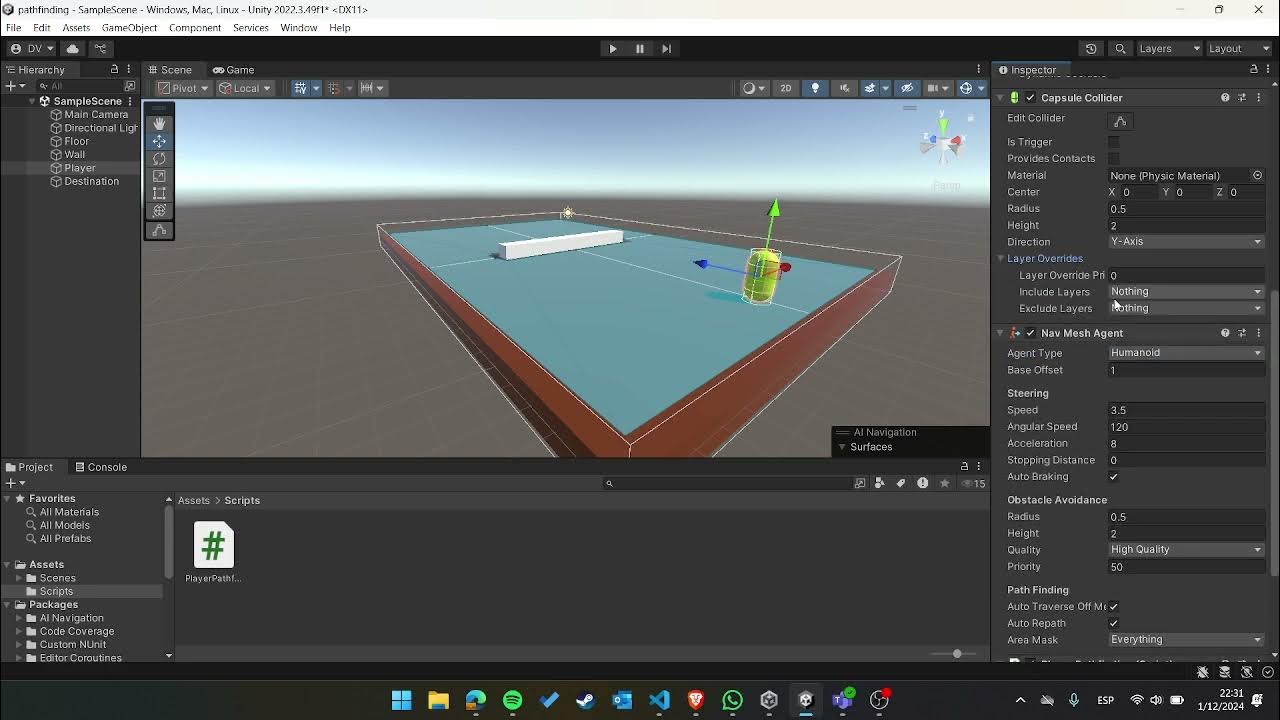 Resolución Pathfinding Unity - YouTube