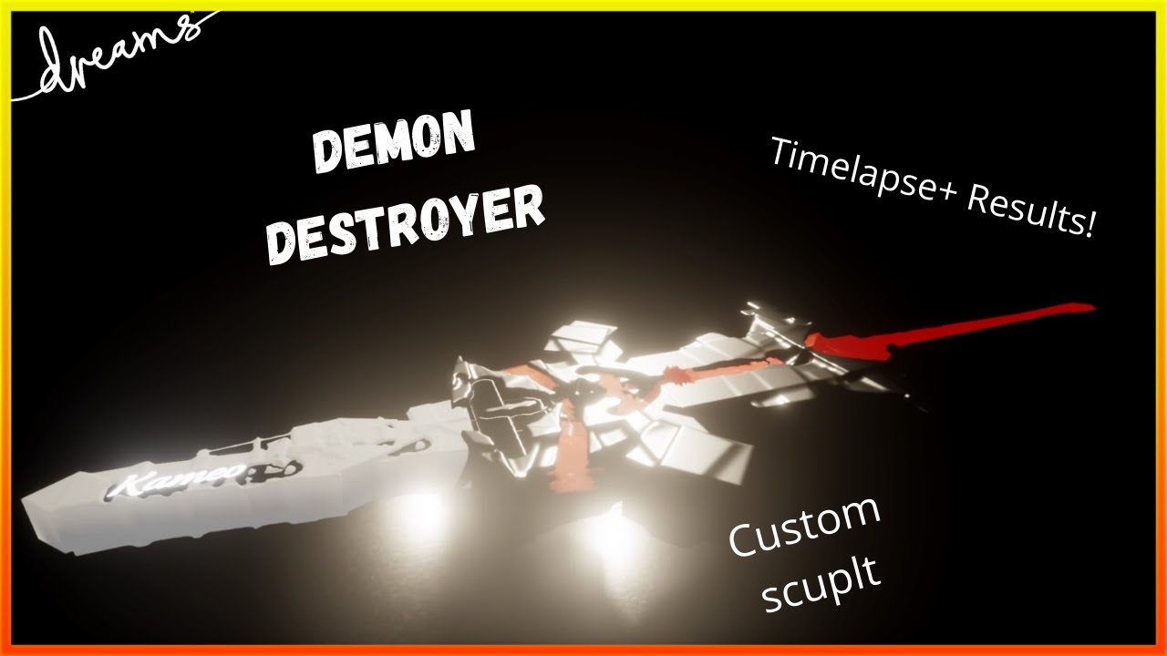 Sculpting The Demon Destroyer | Timelapse | Dreams PS4/PS5 - YouTube