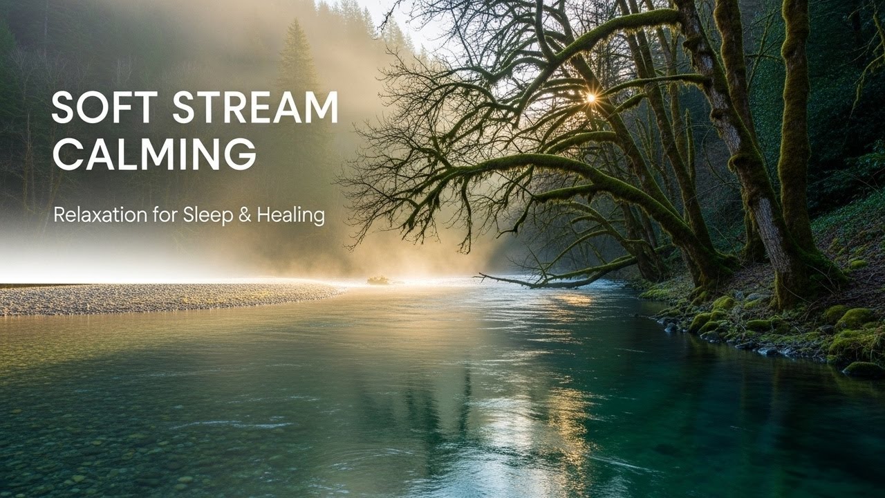Peaceful Forest Ambience with Green Stream Flow for Study Sleep ...