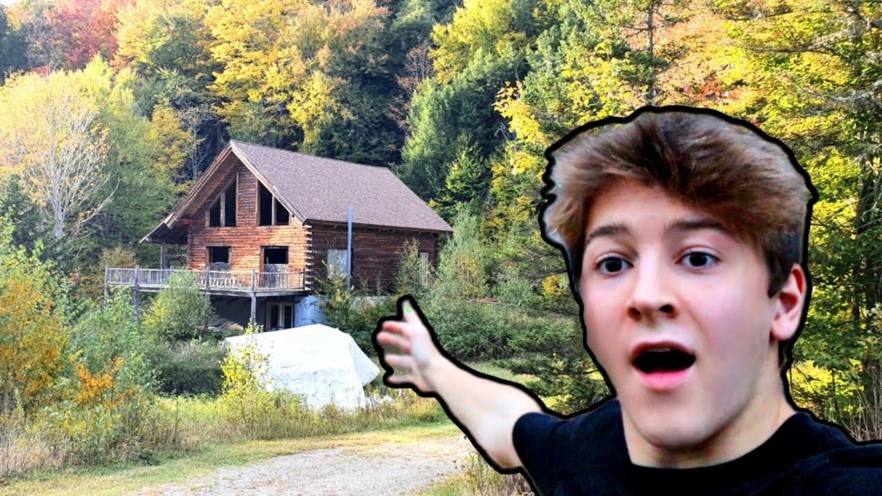 Explonring Abandoned Unfinished Log Cabin! - YouTube