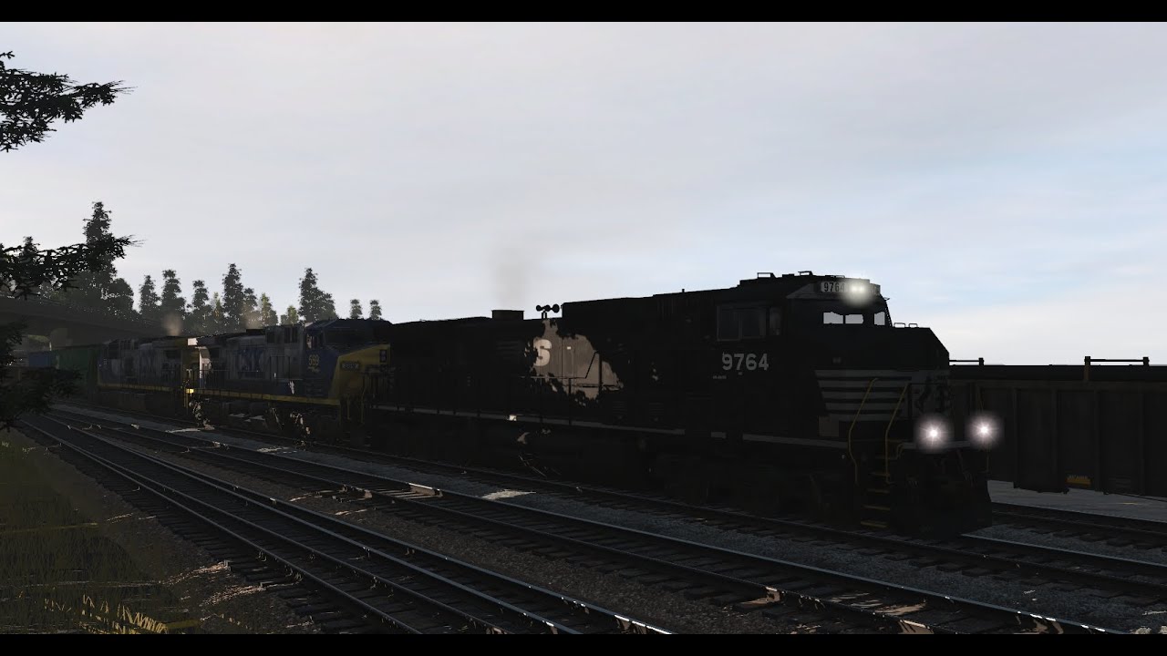 TRS2019: NS D9-40CW #9764 Leads V787 - YouTube