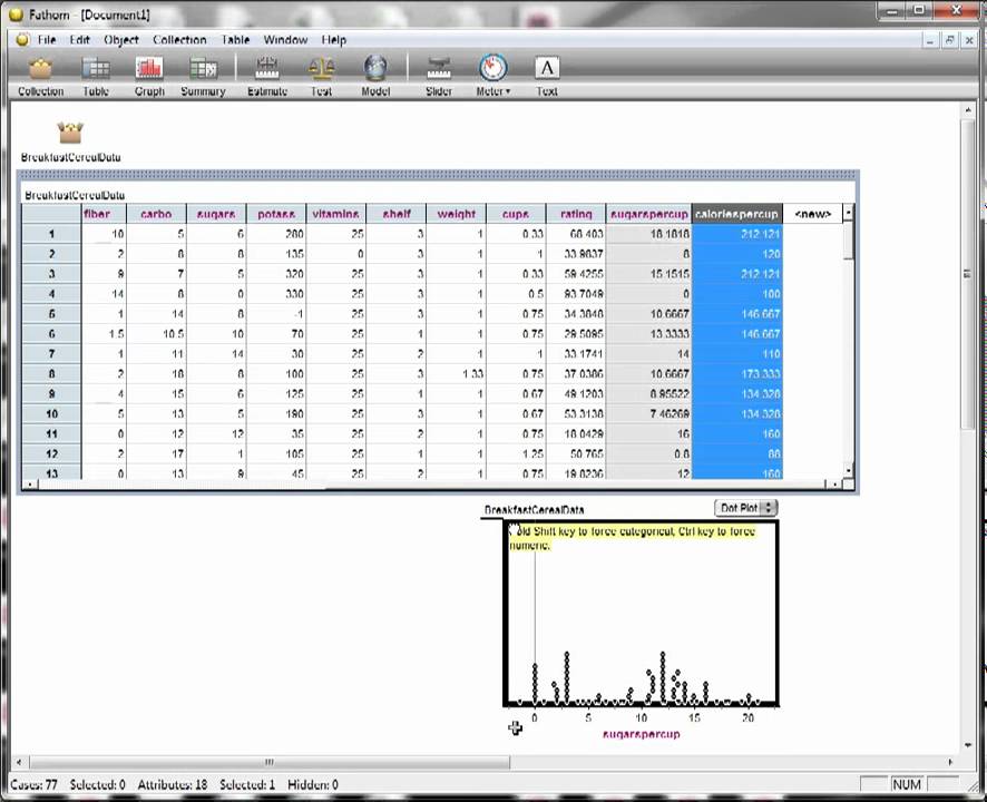 Scatterplots and Correlation Coefficients in Fathom - YouTube