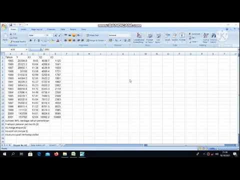 Estimasi Model Linier, Double Log dan Interpretasinya Menggunakan EViews 10 - YouTube