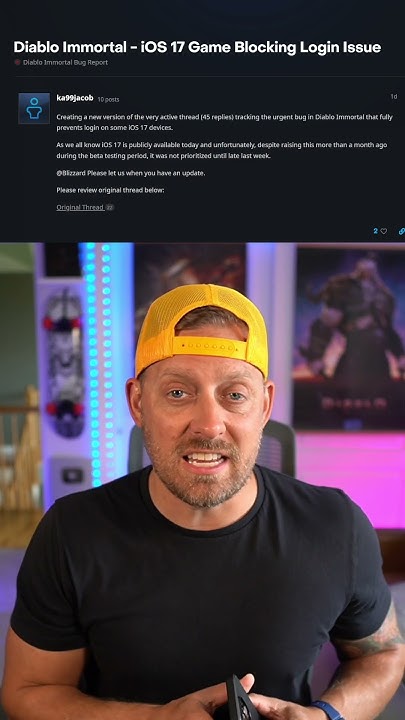 DIABLO IMMORTAL NOT LOADING ON SOME iOS 17 DEVICES - YouTube