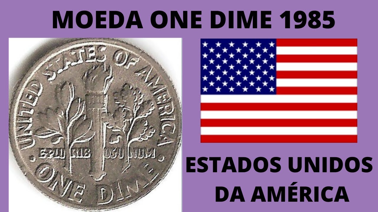 MOEDA ONE DIME 1985 ESTADOS UNIDOS DA AMÉRICA - WORLD COIN COLLECTION ...