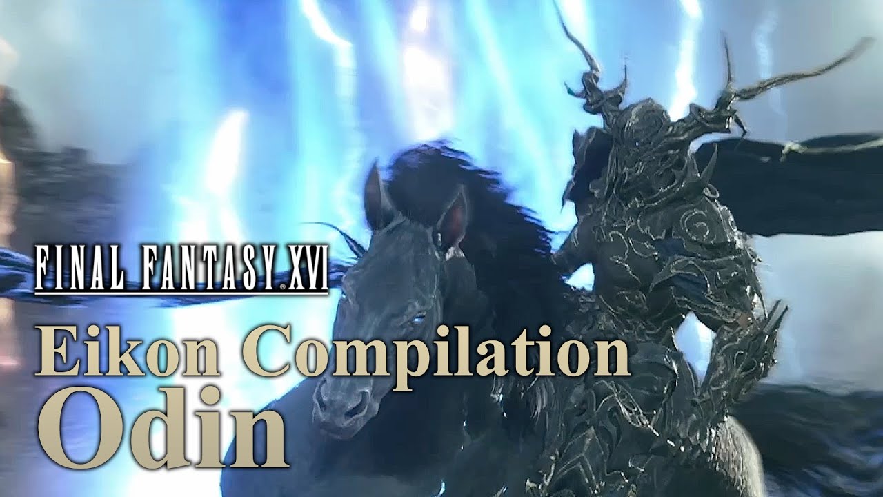 🗡️Eikon Odin vs Bahamut, Phoenix, Clive/Ifrit Cutscene Compilation ...