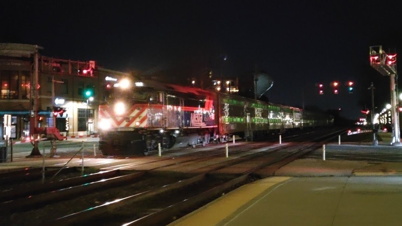 Metra outbound at LaGrange Road with mixed cast P5 11/30/24 - YouTube
