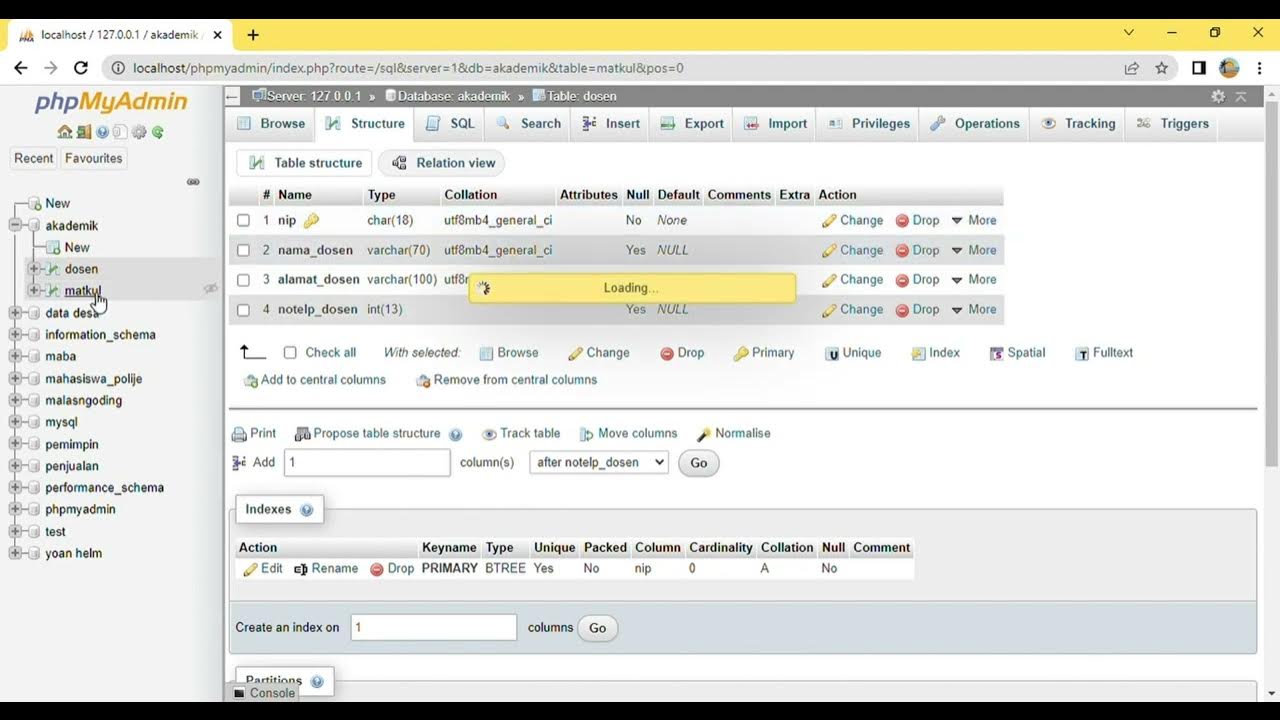 TUTORIAL MEMBUAT DATABASE,TABEL,PRIMARY KEY,FOREIGN KEY,RELASI MENGGUNAKAN QUERY & DROP TABEL ...