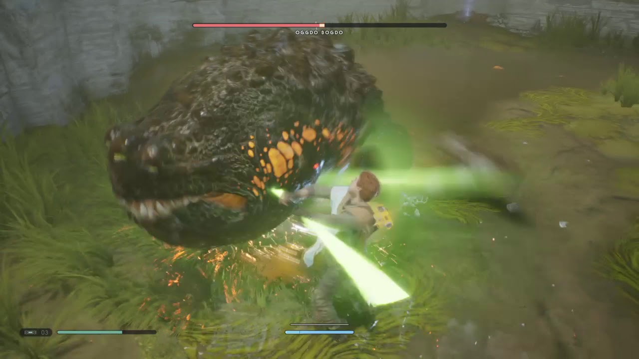 STAR WARS Jedi: Fallen Order™ Oggdo Bogdo Boss Fight - YouTube