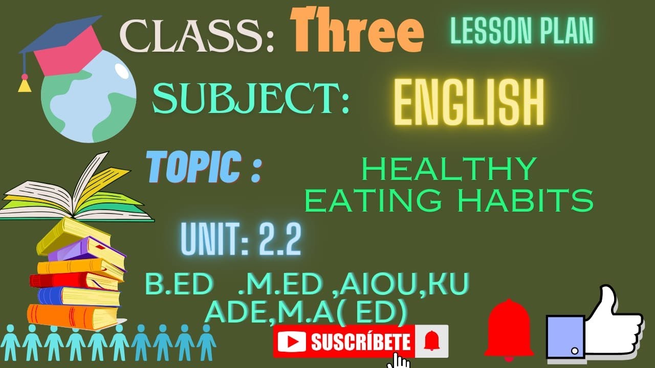 Lesson plan English, class 3, Topic: Healthy Eating Habits, unit: 2.2 ...