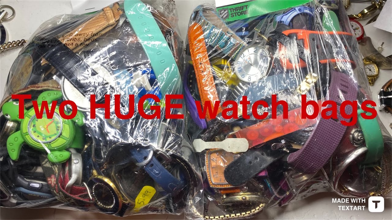 Two huge watch bags found, great watches inside - YouTube