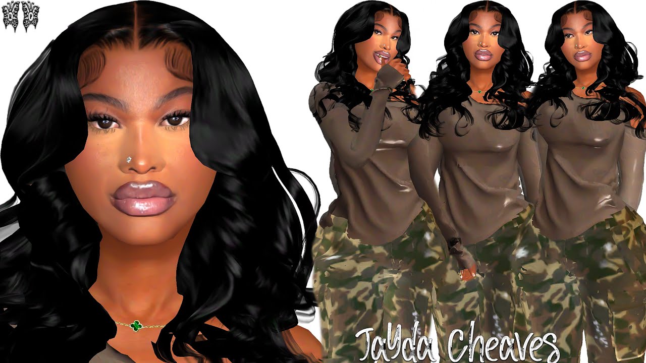 Sims 4 CAS |Jayda Che.| Sim Download | BEST BLACK/URBAN SIMS 4 CC | 75 ...