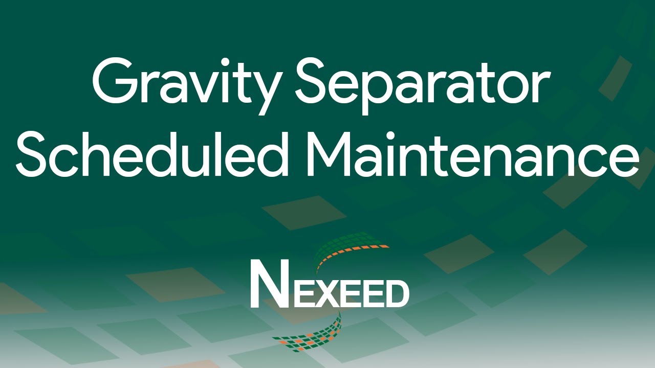Cimbria Heid Gravity Separator Scheduled Maintenance - YouTube
