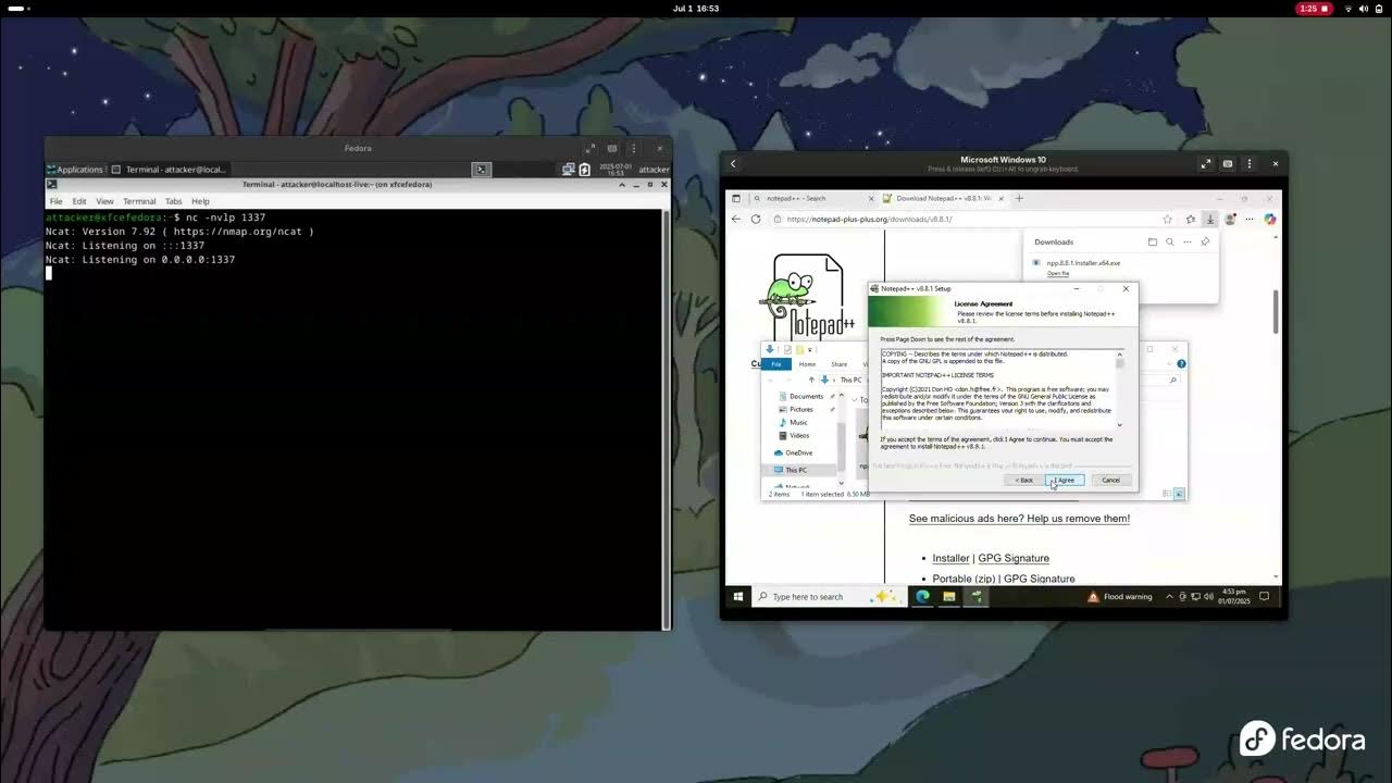 Notepad++ (related to CVE-2025-49144) Reverse Shell on Windows - YouTube
