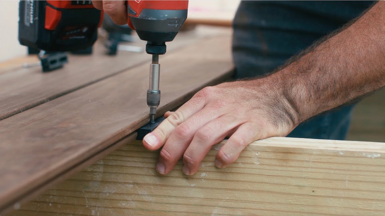 Installing Inner Kebony Deck Boards Using Fastenator Hidden Clips Youtube