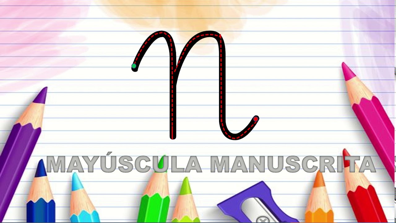 Aprende a escribir la consonante N - YouTube