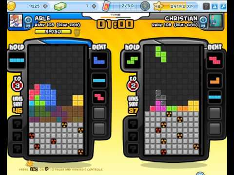 Tetris Battle (Facebook) - Ranking up to Rank 109 (Battle 2P) - YouTube
