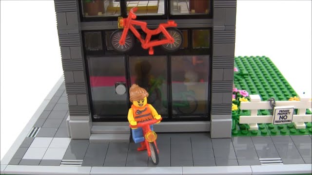 Lego Custom Bike Shop/Yoga Studio - YouTube