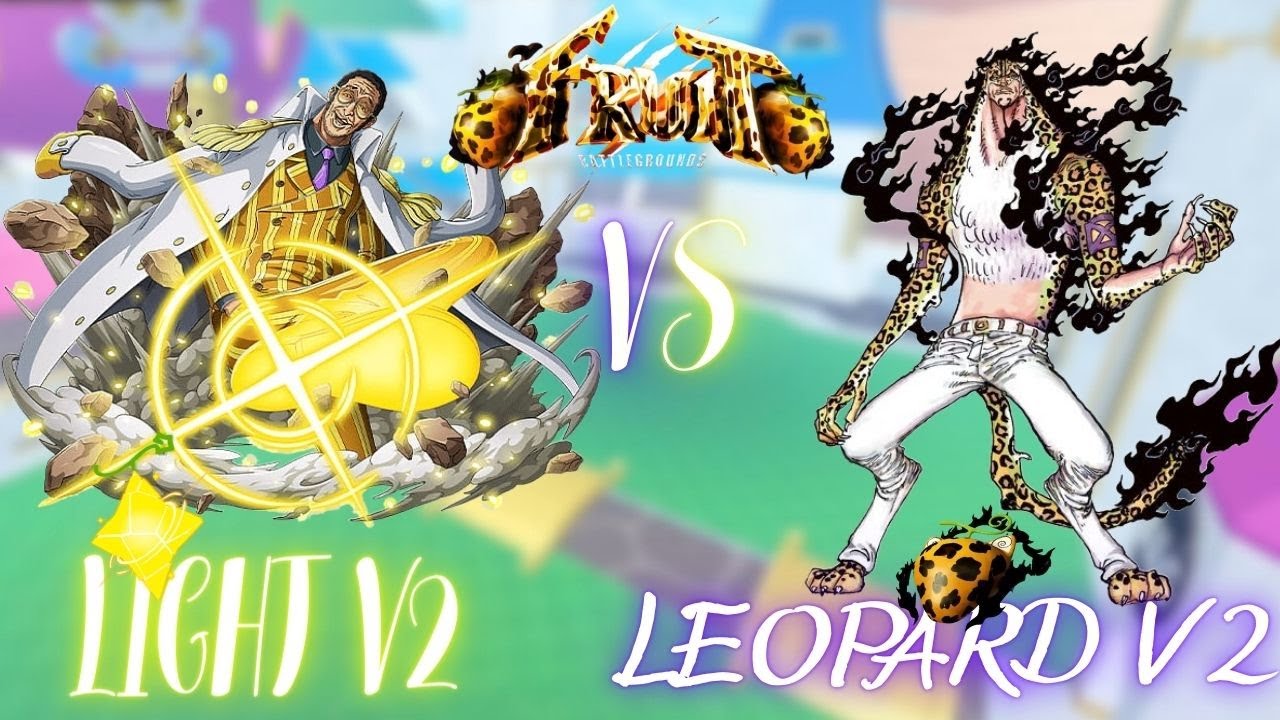 LEOPARD V2 VS LIGHT V2 (FT. @UniversalPanther) | Fruit Battlegrounds ...