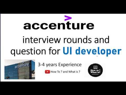 Accenture interview questions and rounds for UI developer | Reactjs developer - YouTube