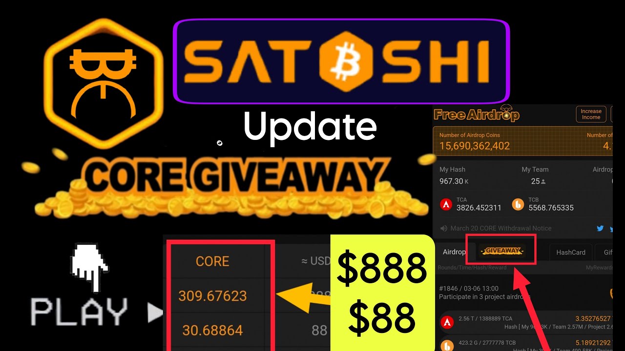 How do Satoshi Core giveaway participle💲888 | Satoshi Core Giveaway ...