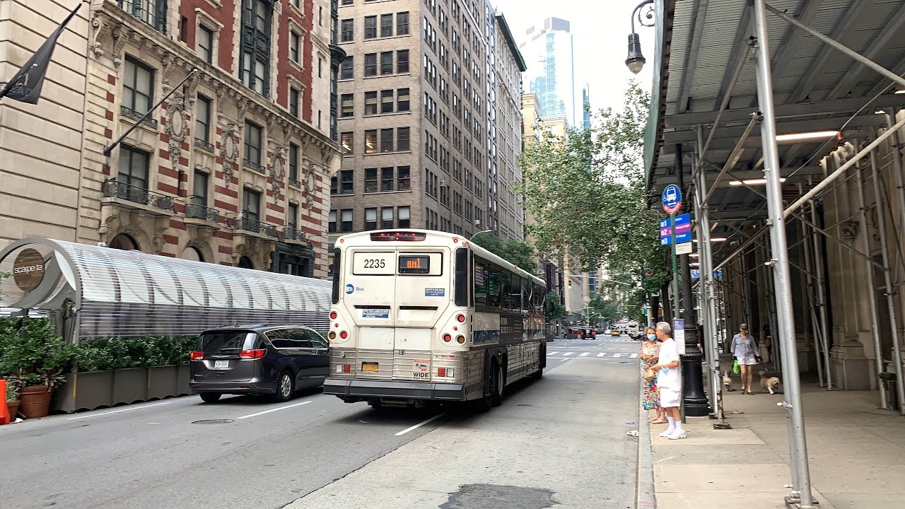 MTA Bus: 2008 MCID4500CT #2235 on the BM1 - YouTube