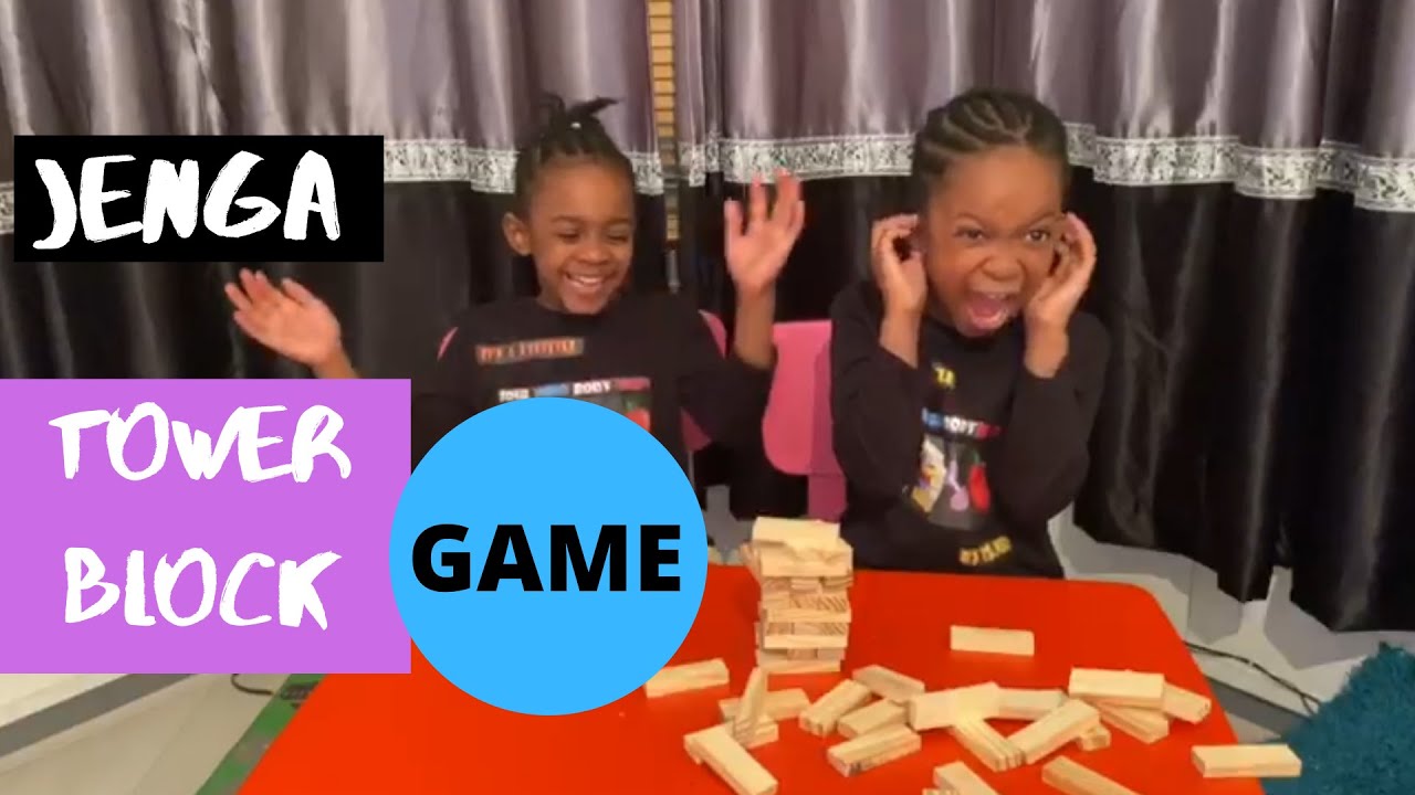 Jenga Tower Block Tricks | Wooden Tumbling Tower Game For Family | How ...