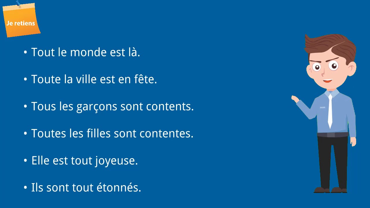 5AEP Orthographe tout toute tous toutes - YouTube