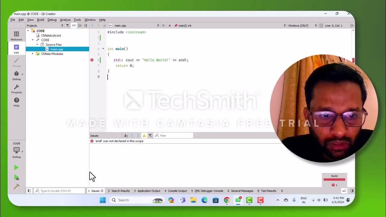 HOW TO WRITE C++ CODE IN QT CREATOR - YouTube