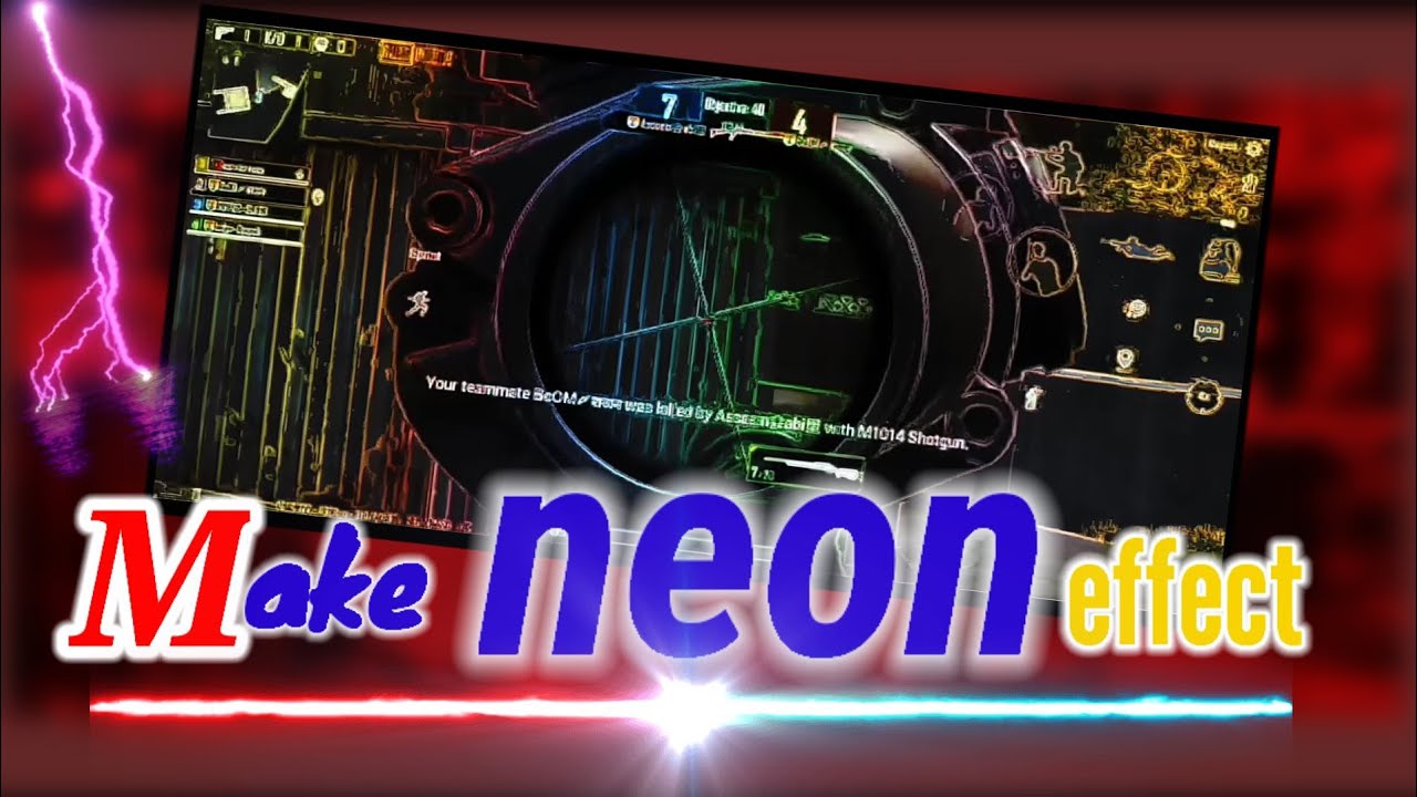 how to make neon effect. 😍 - YouTube