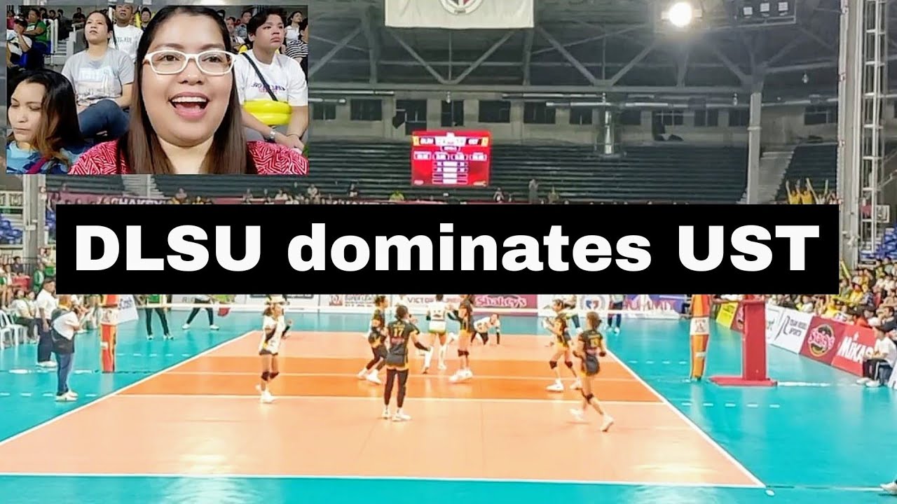 REACTION | DLSU dominates UST | Set 2 & 3 Shakey's Super League - YouTube