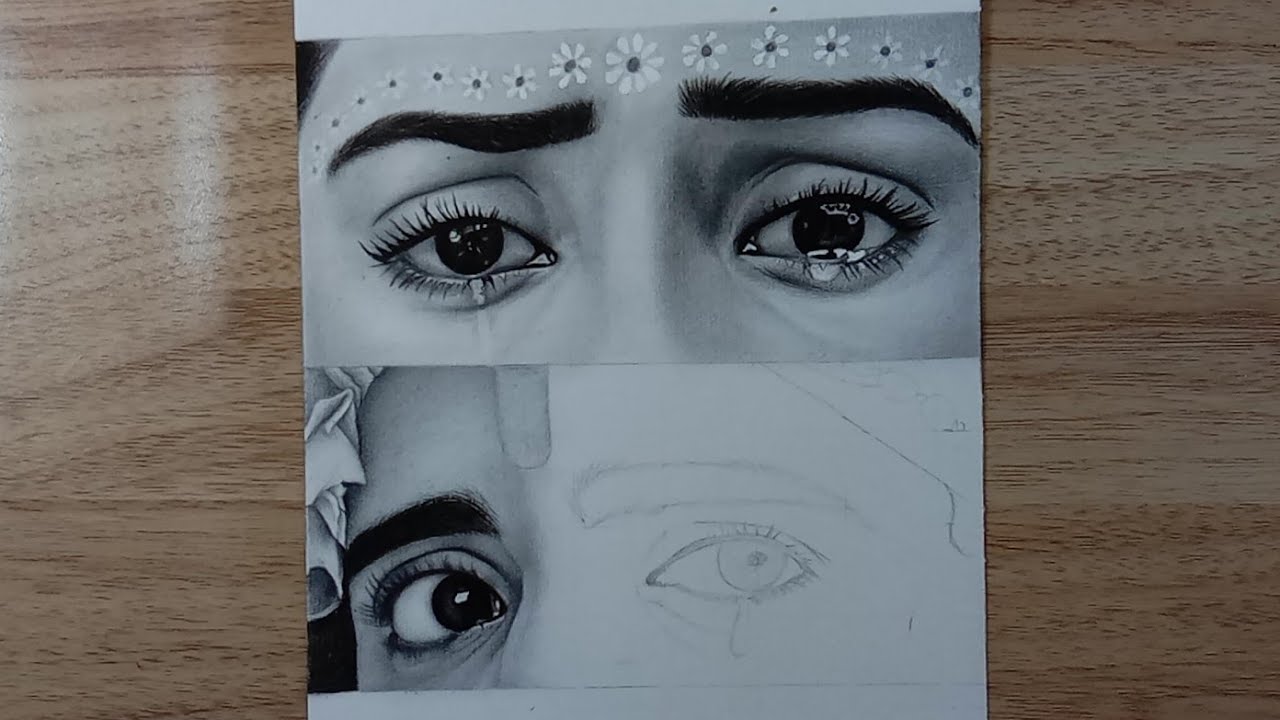 How to Draw Radha Krishna Crying Eyes (Ep-3) - YouTube