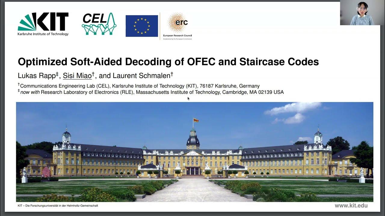 [ECOC 2024] Optimized soft-aided decoding of OFEC and staircase codes - YouTube