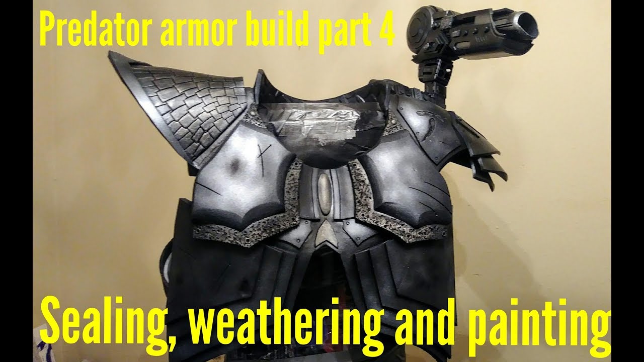 Predator Armor DIY build Part 4 finishing the armor - YouTube