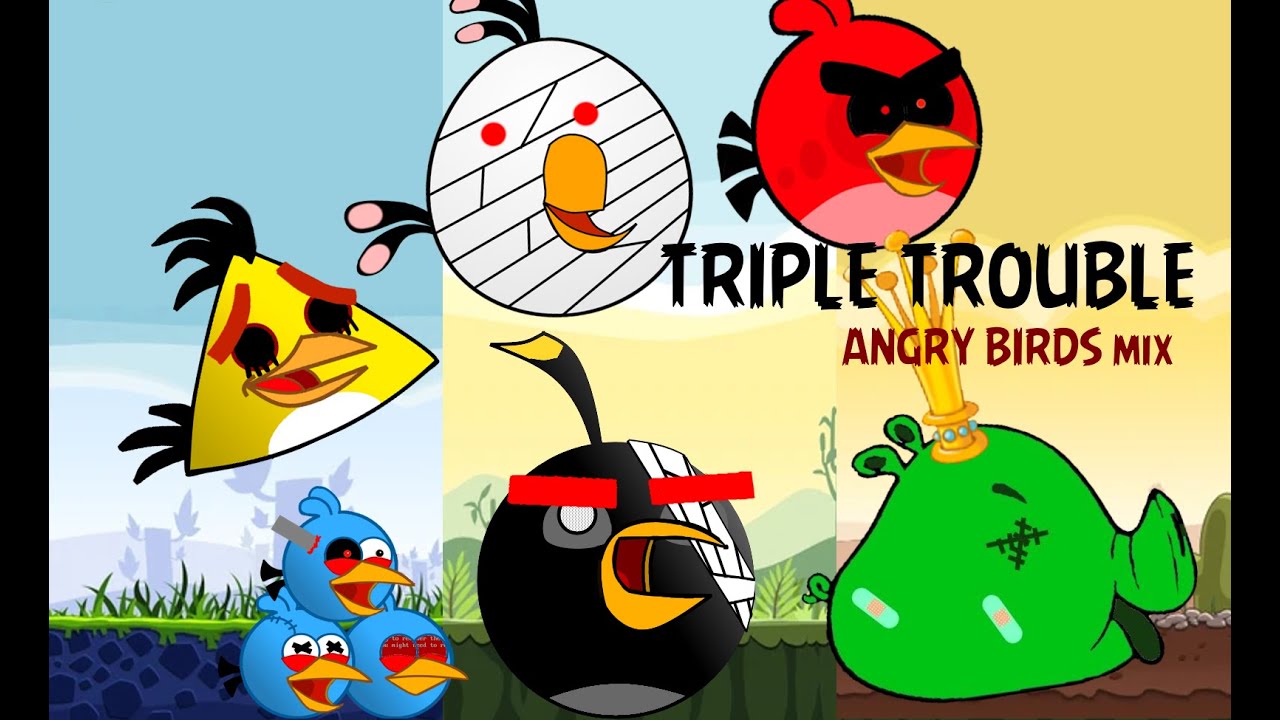My take of angry bird triple trouble - YouTube